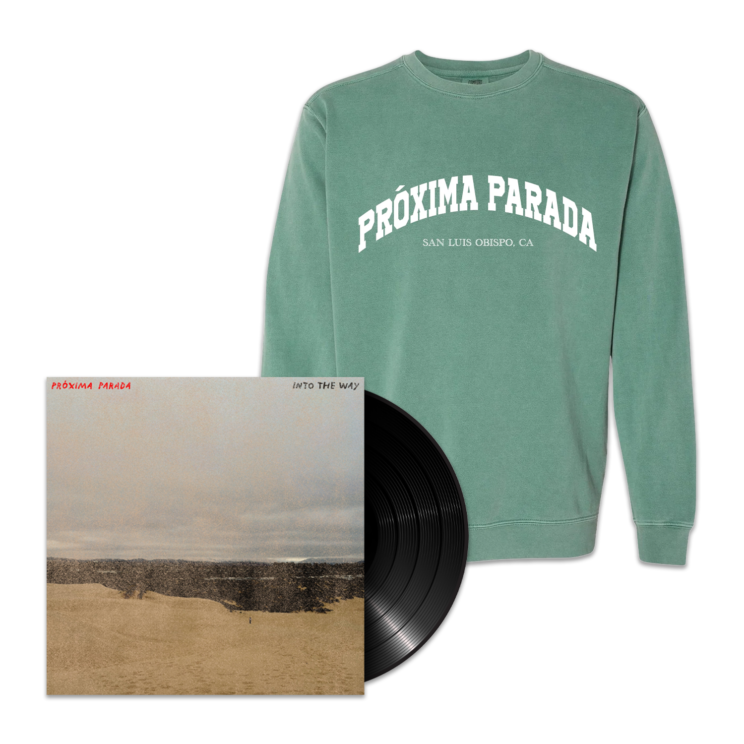 Vinyl + "University Crewneck" Bundle – Proxima Parada